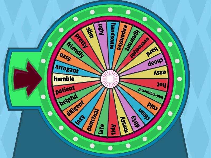 Adjectives (Translate in English) - Random wheel