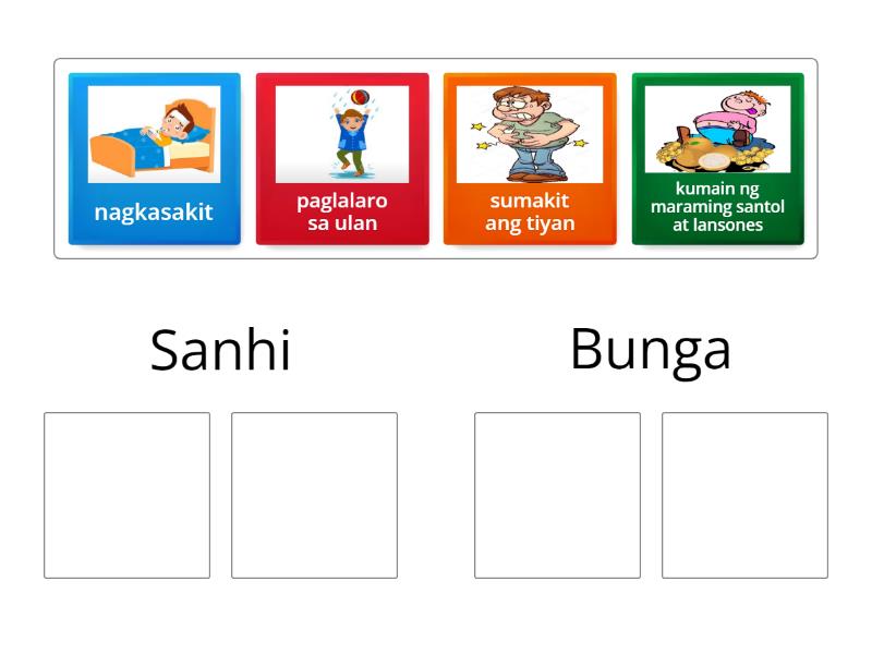 2 sanhi at bunga - Group sort