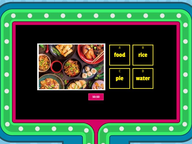 康軒英語 B2L4 Word Bank_Food and Drinks - 問答遊戲