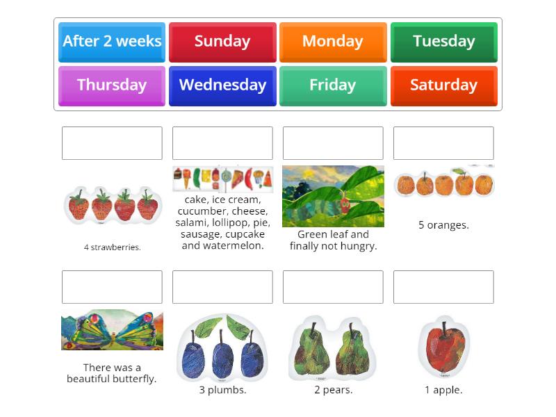Very Hungry Caterpillar - Match up