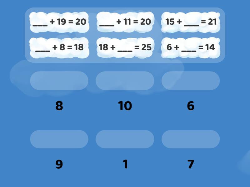 Find the missing number - Match up