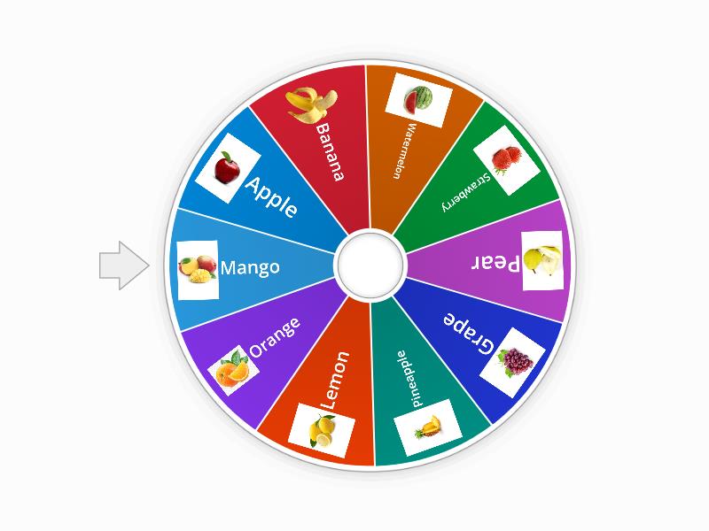 Brainstorming Fruits - Random wheel