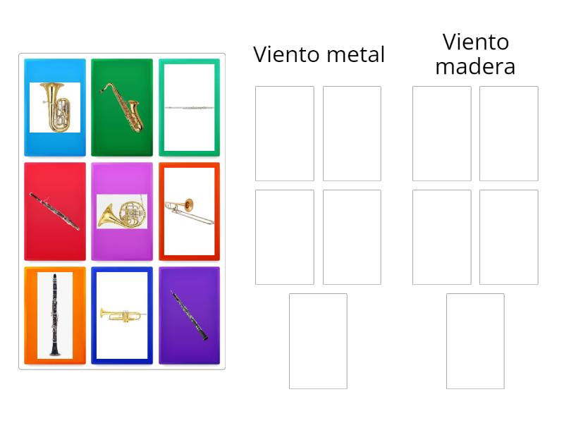 Familias de viento - Group sort