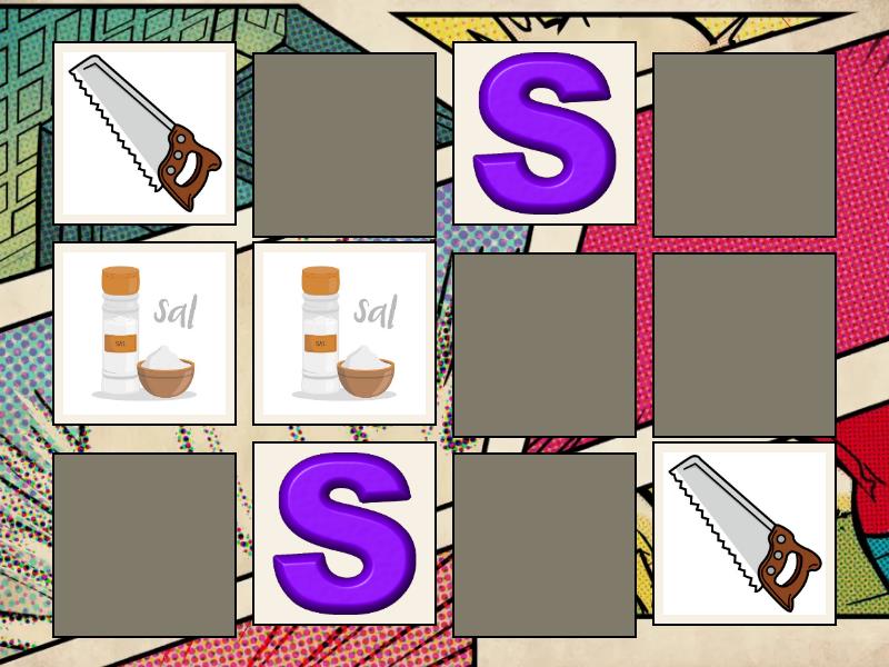 Letra y objetos con "s"_Mtra. Faby - Matching pairs