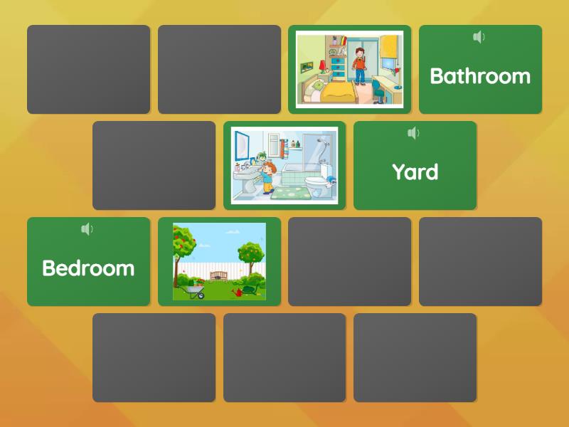 Parts of the House - Matching pairs