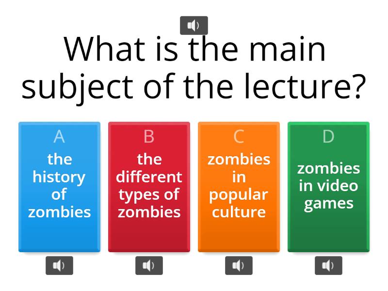 Zombies - Quiz