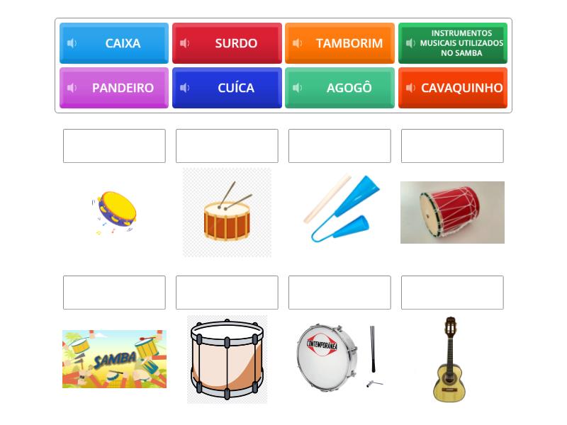 INSTRUMENTOS MUSICAIS UTILIZADOS NO SAMBA - Associação