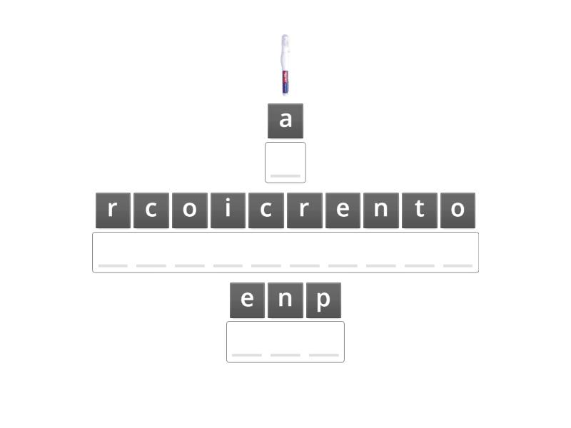 WRITE THE WORDS CORRECTLY (Classroom objects) PART 2 - Anagrama