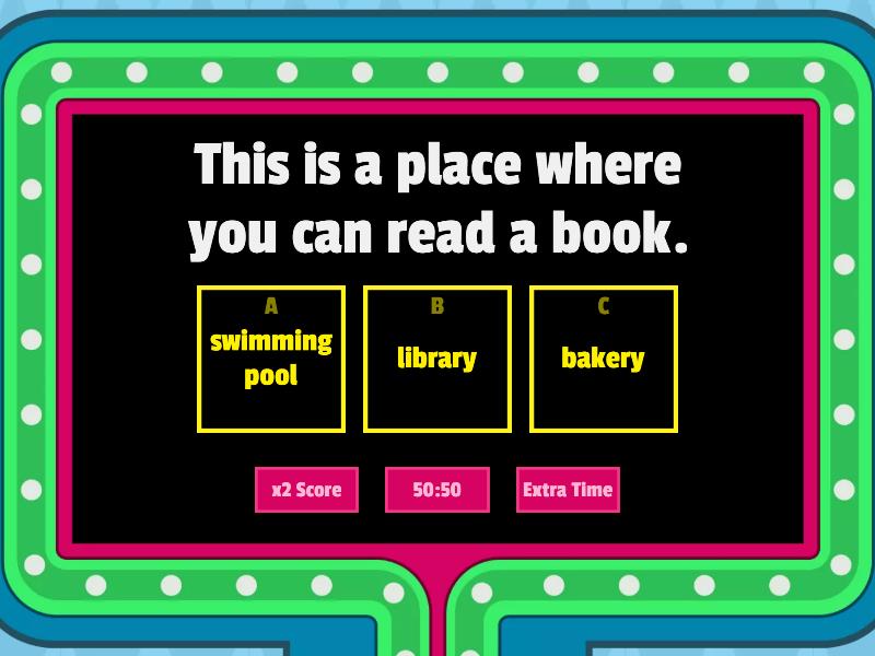 Places-Riddles / L3-W25.1 - Gameshow quiz