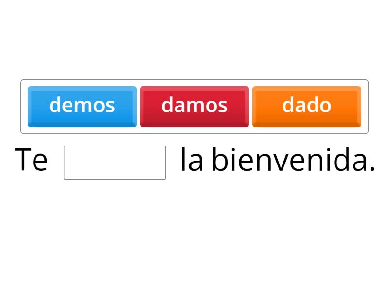 Oraciones Con Verbos Irregulares Complete The Sentence