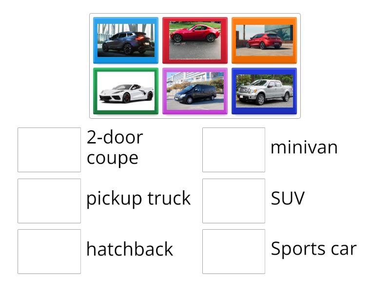 ESP1901_UNIT 2_LESSON 1_Match the cars to their names - Une las parejas