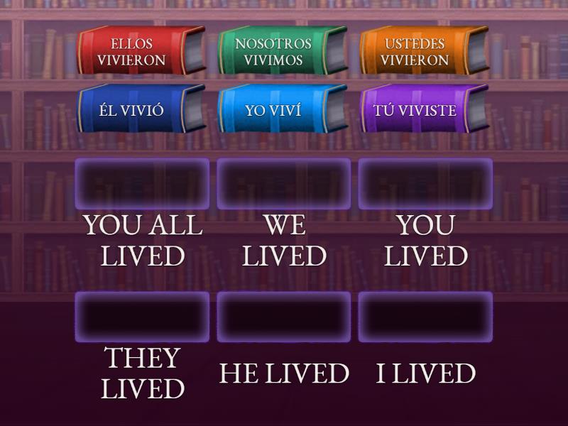 Verbo Vivir En El PretÉrito Match Up