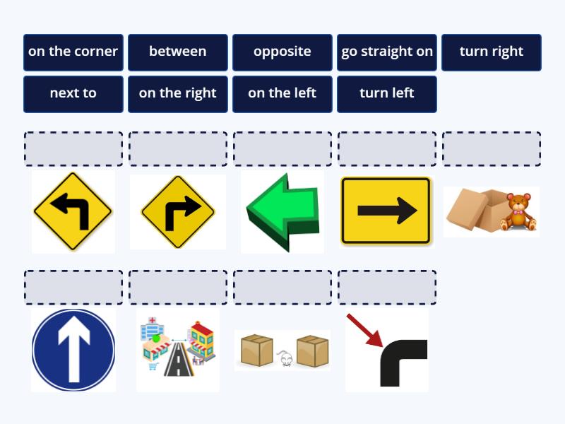 NEF Beginner Practical English 6 (prepositions and directions) - Match up
