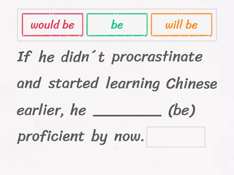 1st and 2nd conditionals - Missing word