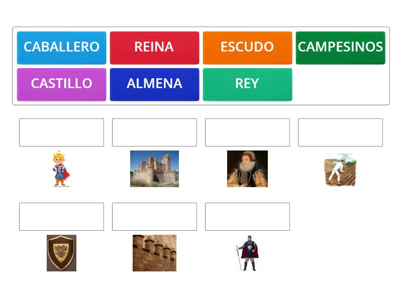 VOCABULARIO EDAD MEDIA - Match up