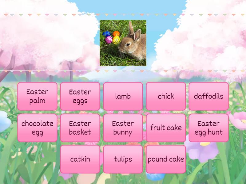 Easter spelling - Find the match