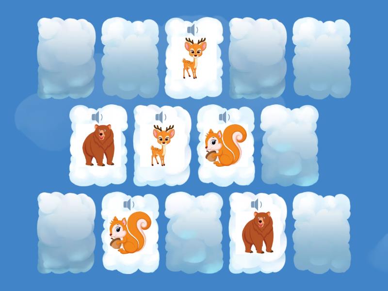 Forest Animals 1 - Matching pairs
