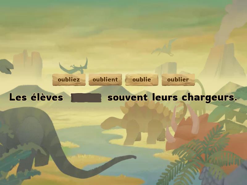 Chemins 1 - Structures 2A.1 - Les verbes en -ER [phrases à trous ...