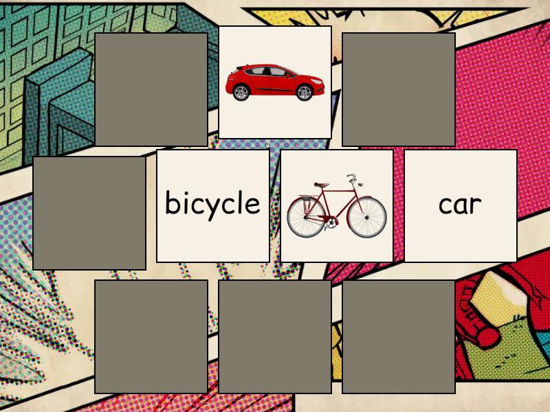 Level 2: Vehicles - Matching pairs