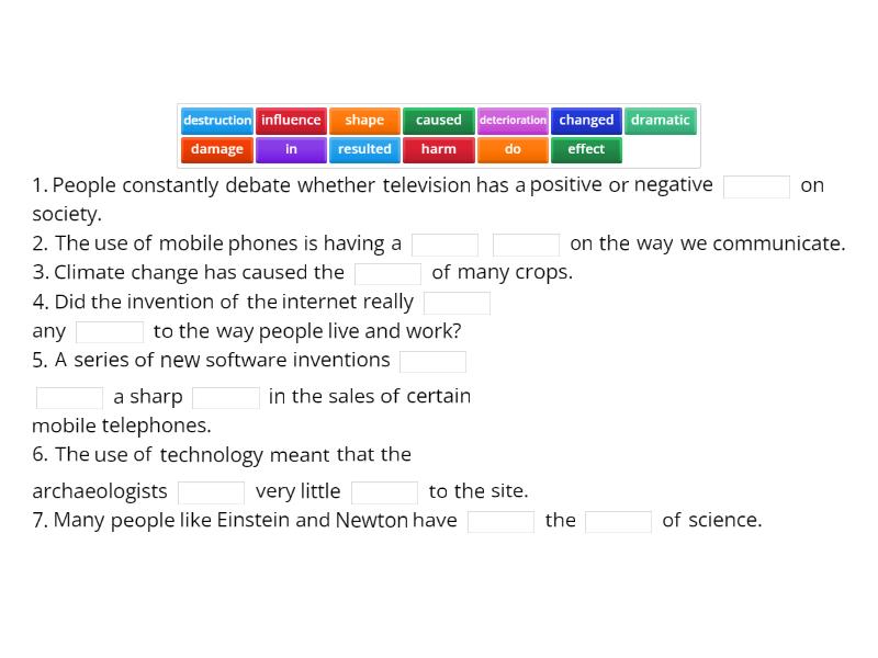 Technologies - Complete the sentence