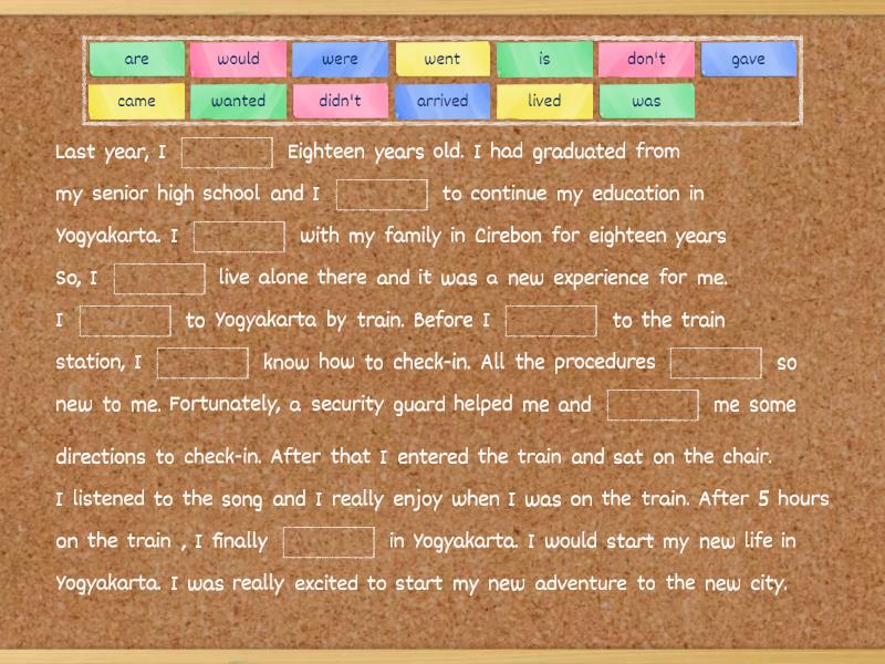 Recount text fide Dan athan - Missing word