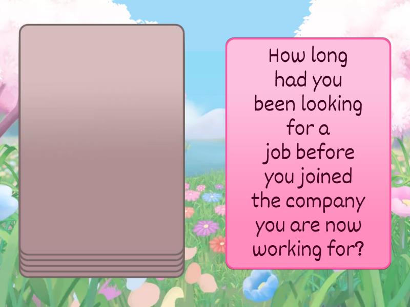 Advanced Class 9. Perfect Aspect (Warm-up) - Speaking cards