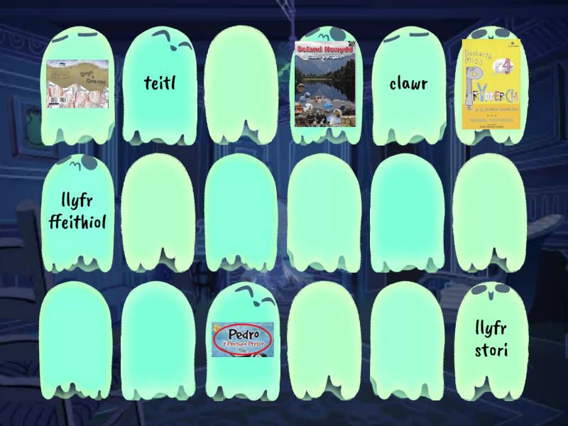 Geirfa trafod llyfrau CC3 - Matching pairs