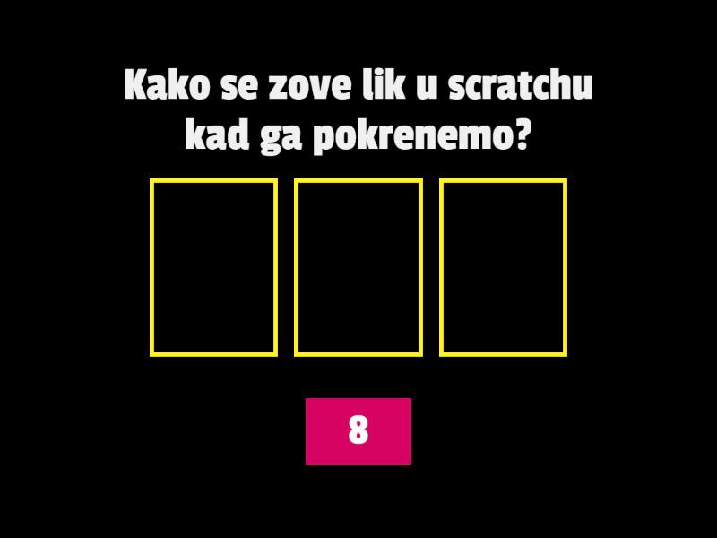 Ponavljanje (Scratch, Bojanje 3D) - Kviz pobjede i poraza