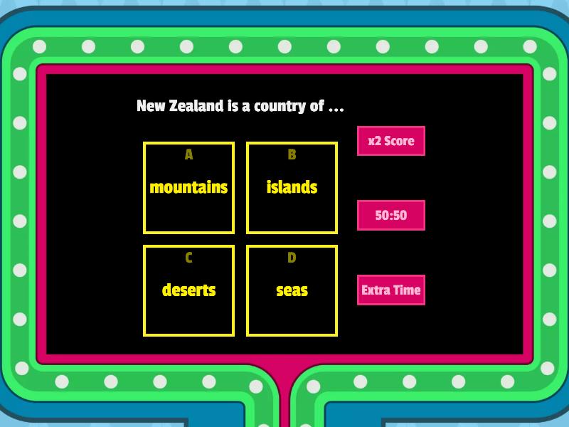 Chapter 7 - A faraway land - Gameshow quiz