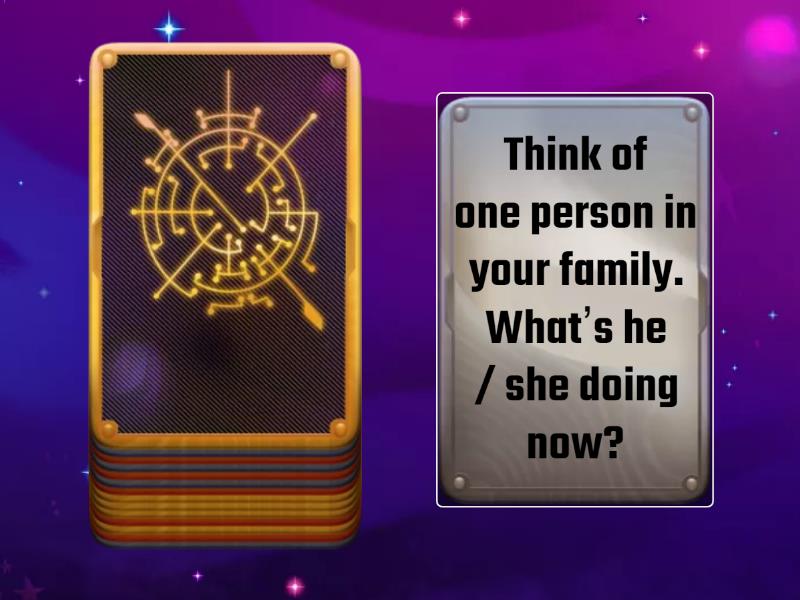 Interview Present Continuous & present Simple - Random cards