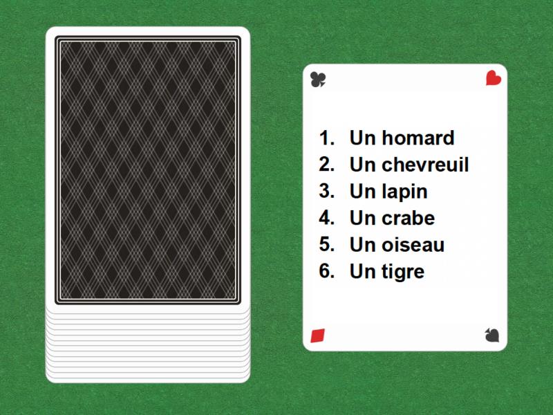 Faire deviner 2 - Speaking cards