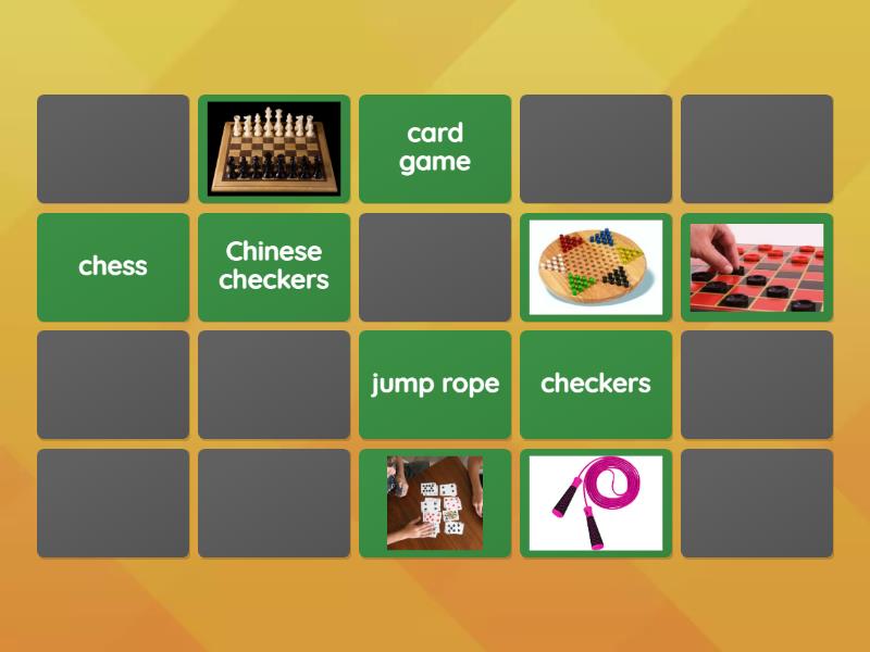 GAMES - Matching pairs