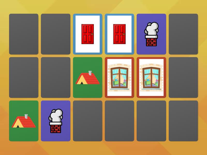 house memory game - Matching pairs