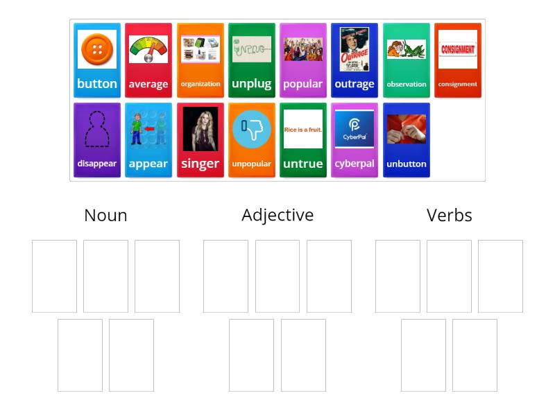 Morphology - Group sort