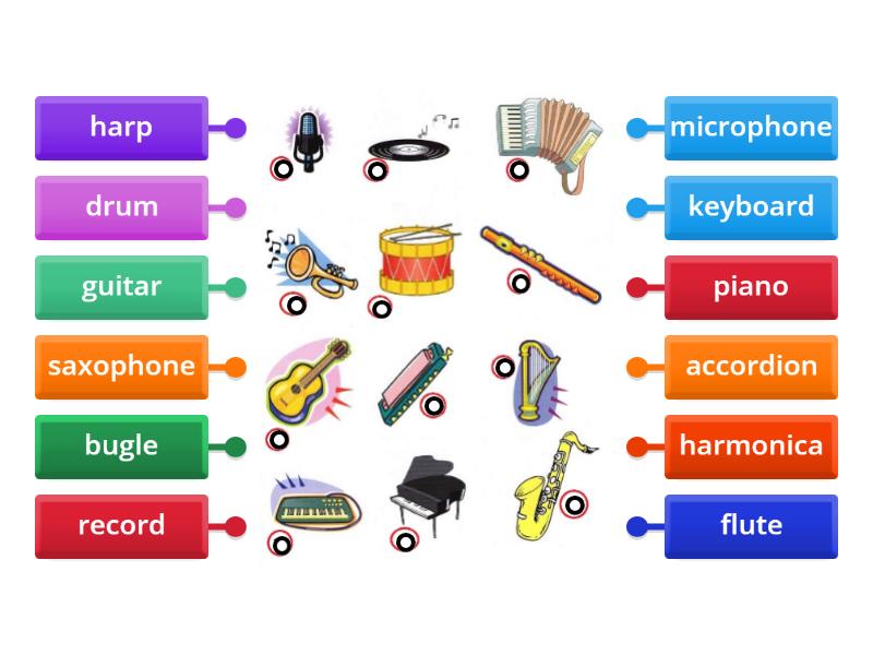 Musical instruments - Labelled diagram