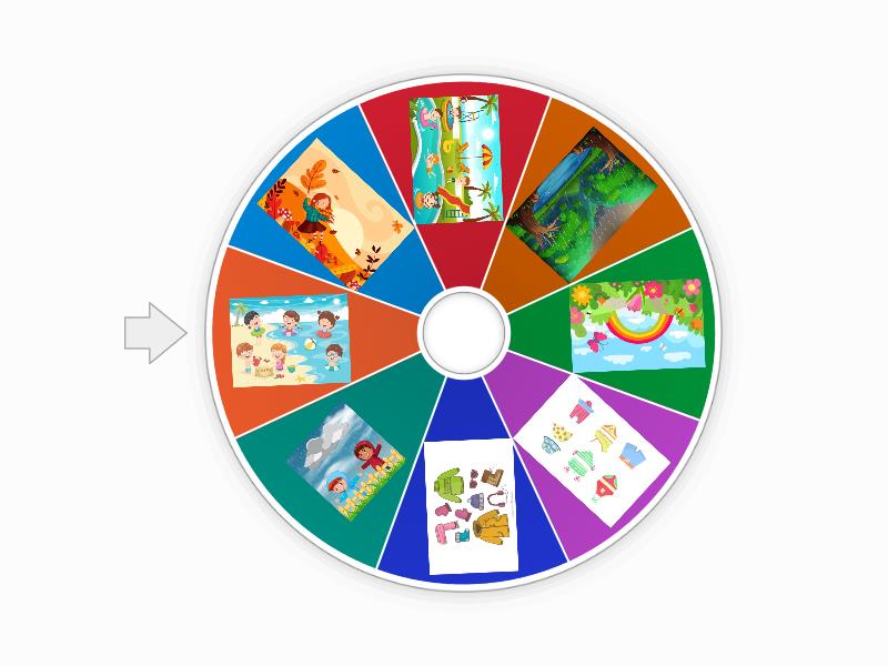 Las estaciones del año y los - Spin the wheel