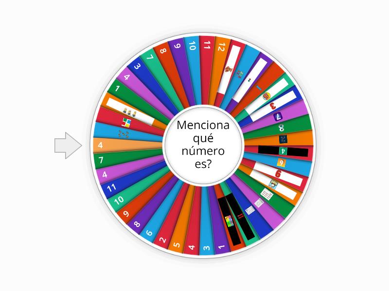 RULETA DE NUMEROS 1 AL 12 - Rueda aleatoria