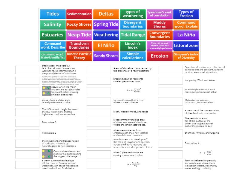 Aice Marine Exam PREP Game - Match up