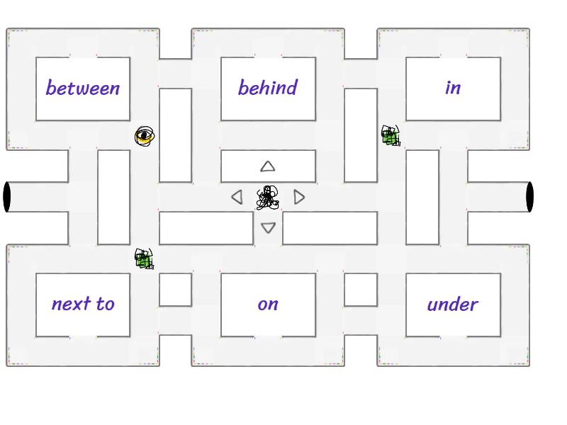 Prepositions of place - Maze chase