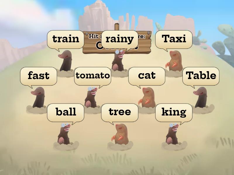 Phonics T - Whack-a-mole