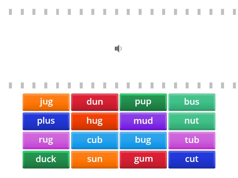 Short and long - u - Find the match
