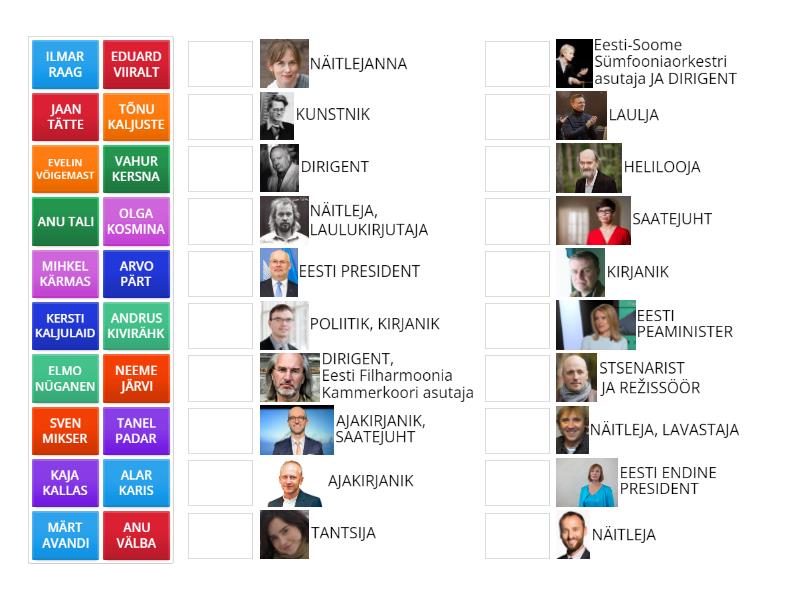 EESTI TUNTUD INIMESED - Match up