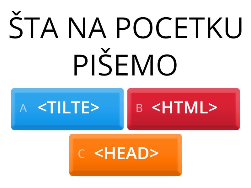 KVIZ HTML - Quiz