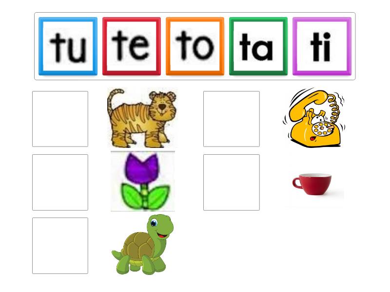 Silabas T - Match up
