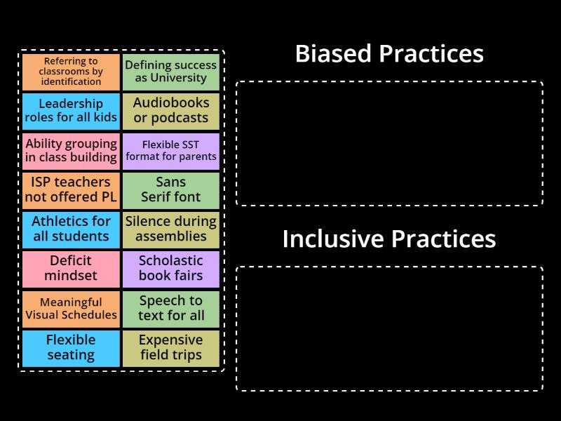 Navigating Bias and Fostering Inclusion Sort - Group sort Navigating Bias and Fostering Inclusion Sort - Group sort