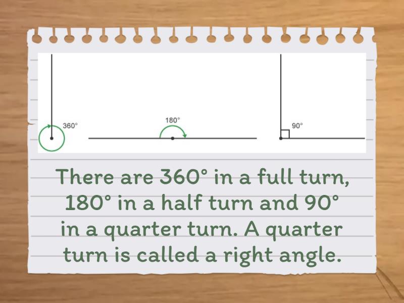 Measuring angles - Flash cards