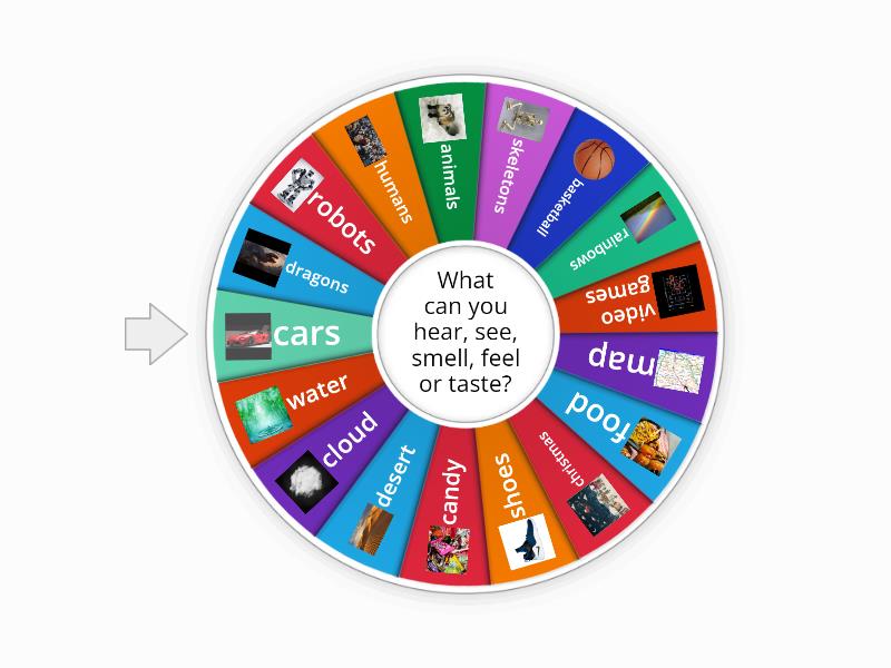 Five Senses Game - Spin the wheel