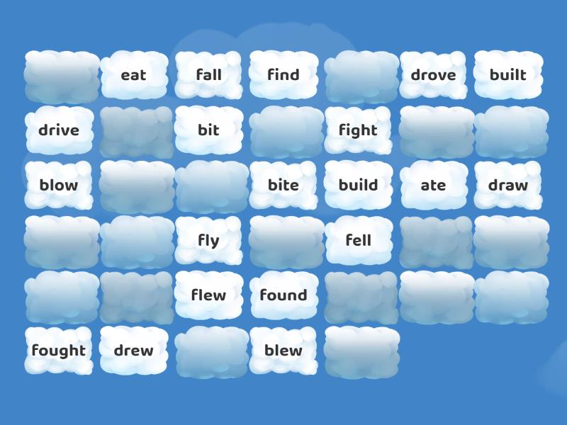Irregular verbs - Matching pairs