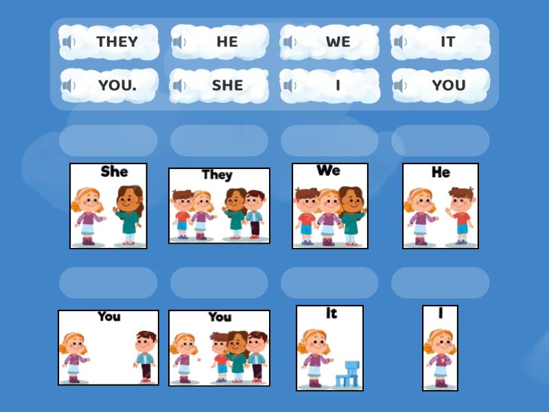 PERSONAL PRONOUN I - Match up