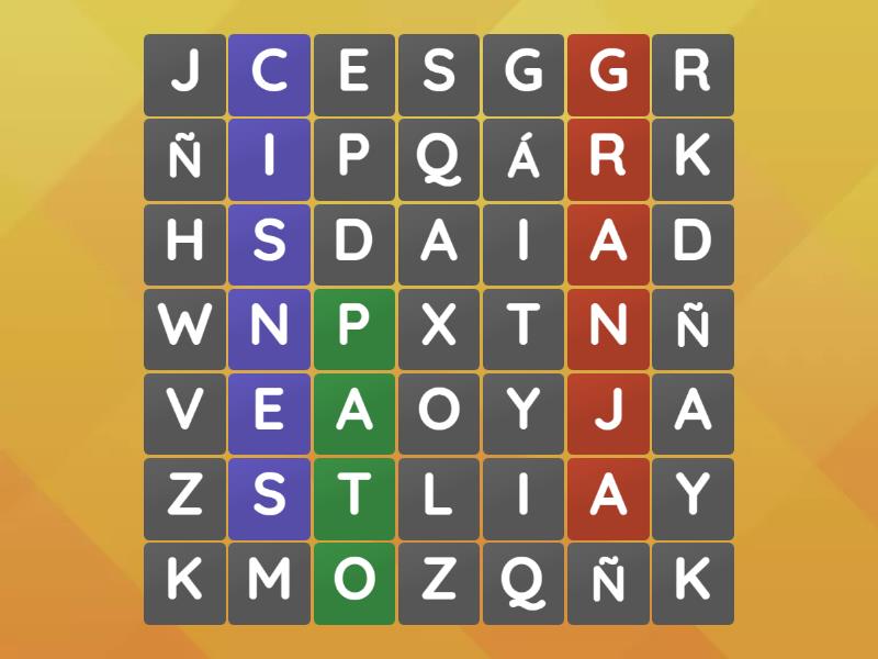 PATITO FEO - Sopa de letras